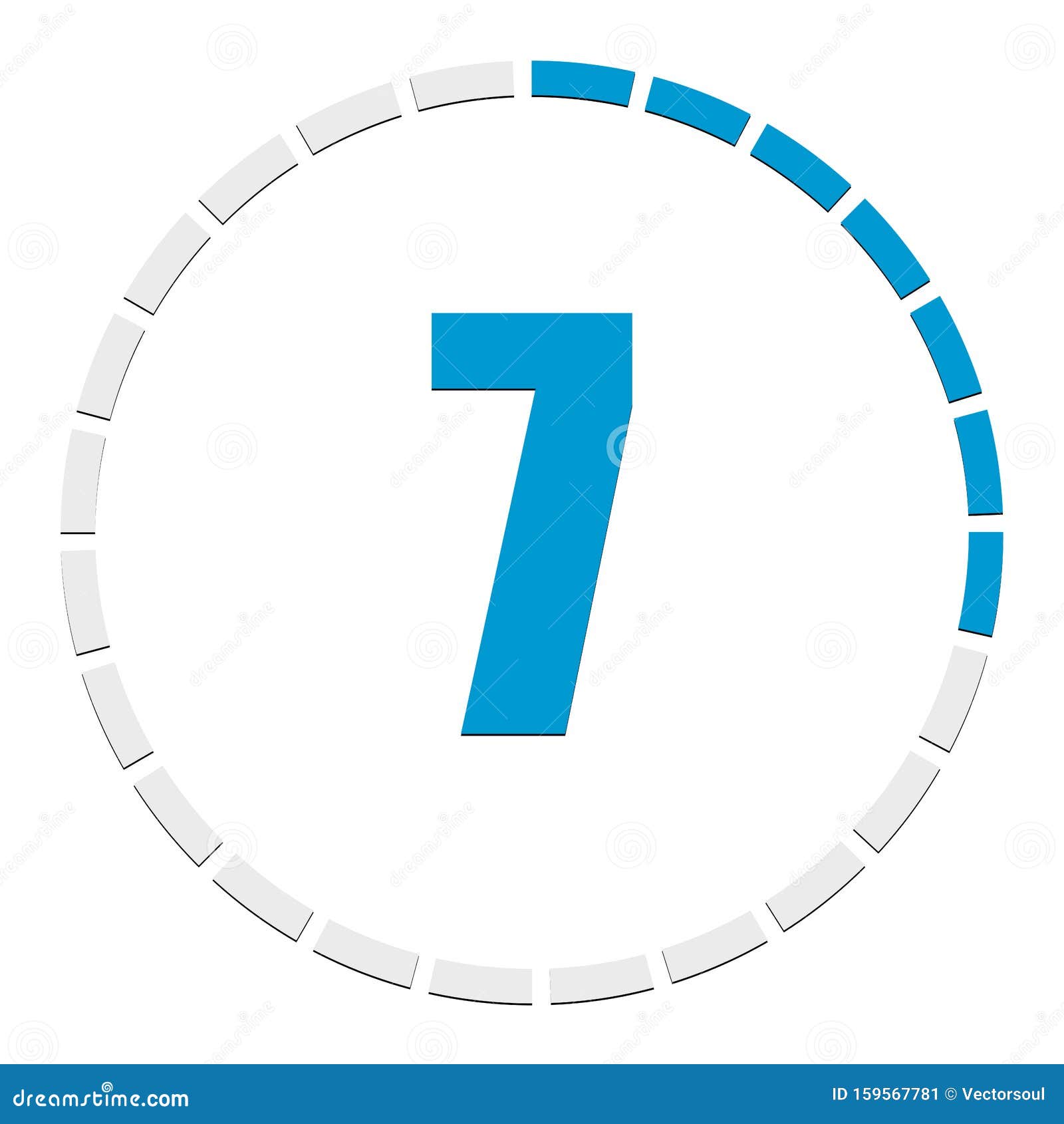 Progress, Completion, Step Indicator. Segmented Circle As Duration ...
