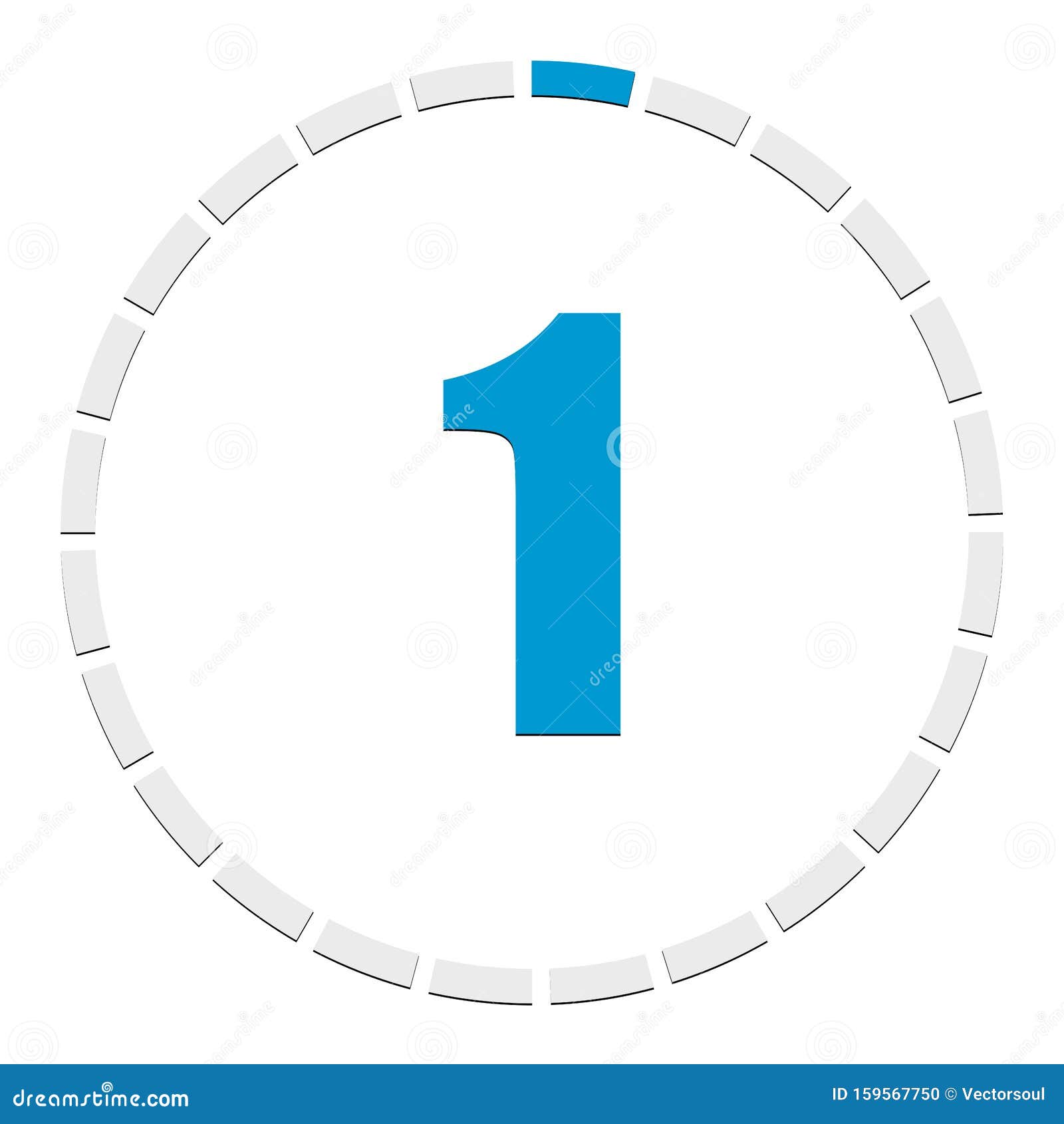 Progress, Completion, Step Indicator. Segmented Circle As Duration, Sequence, Steps Infographics ...