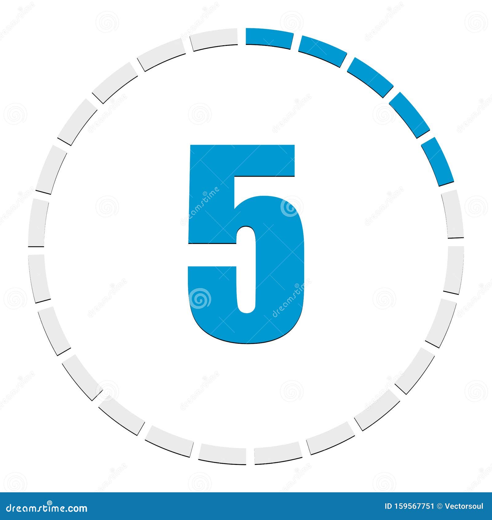 Progress, Completion, Step Indicator. Segmented Circle As Duration ...