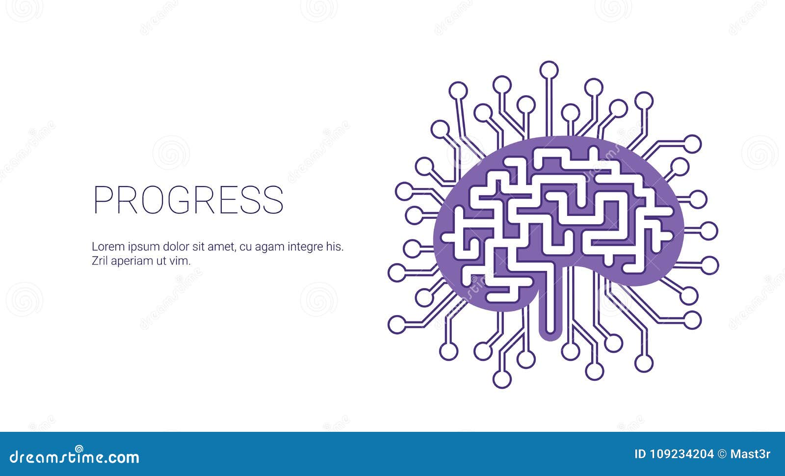 Progress Development Business Concept Template Web Banner with Copy ...