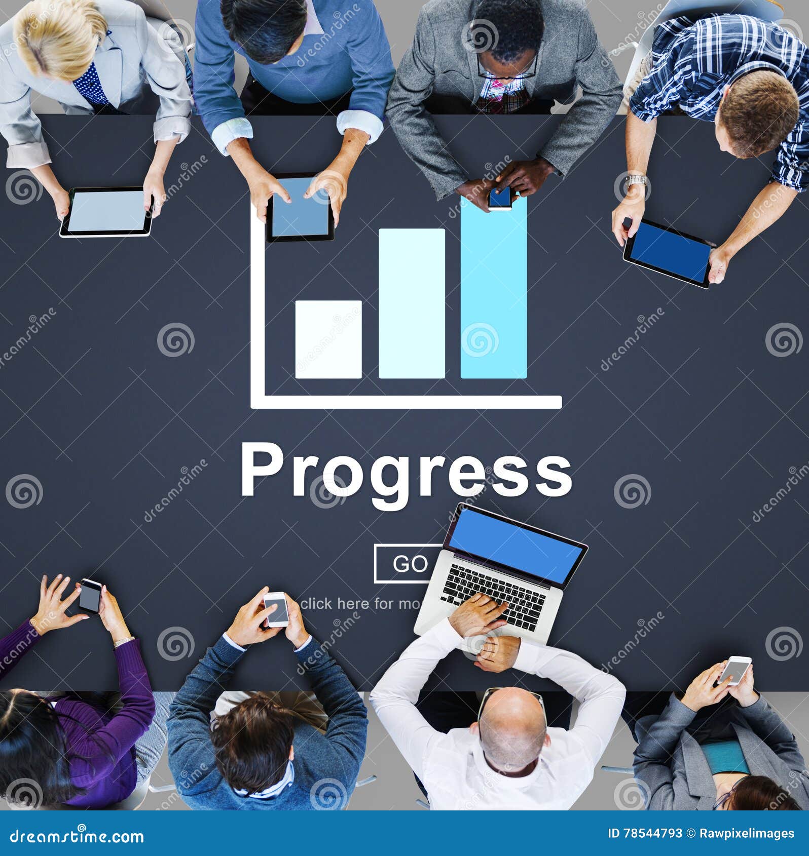 Progress Development Improvement Advancement Concept Stock Image ...