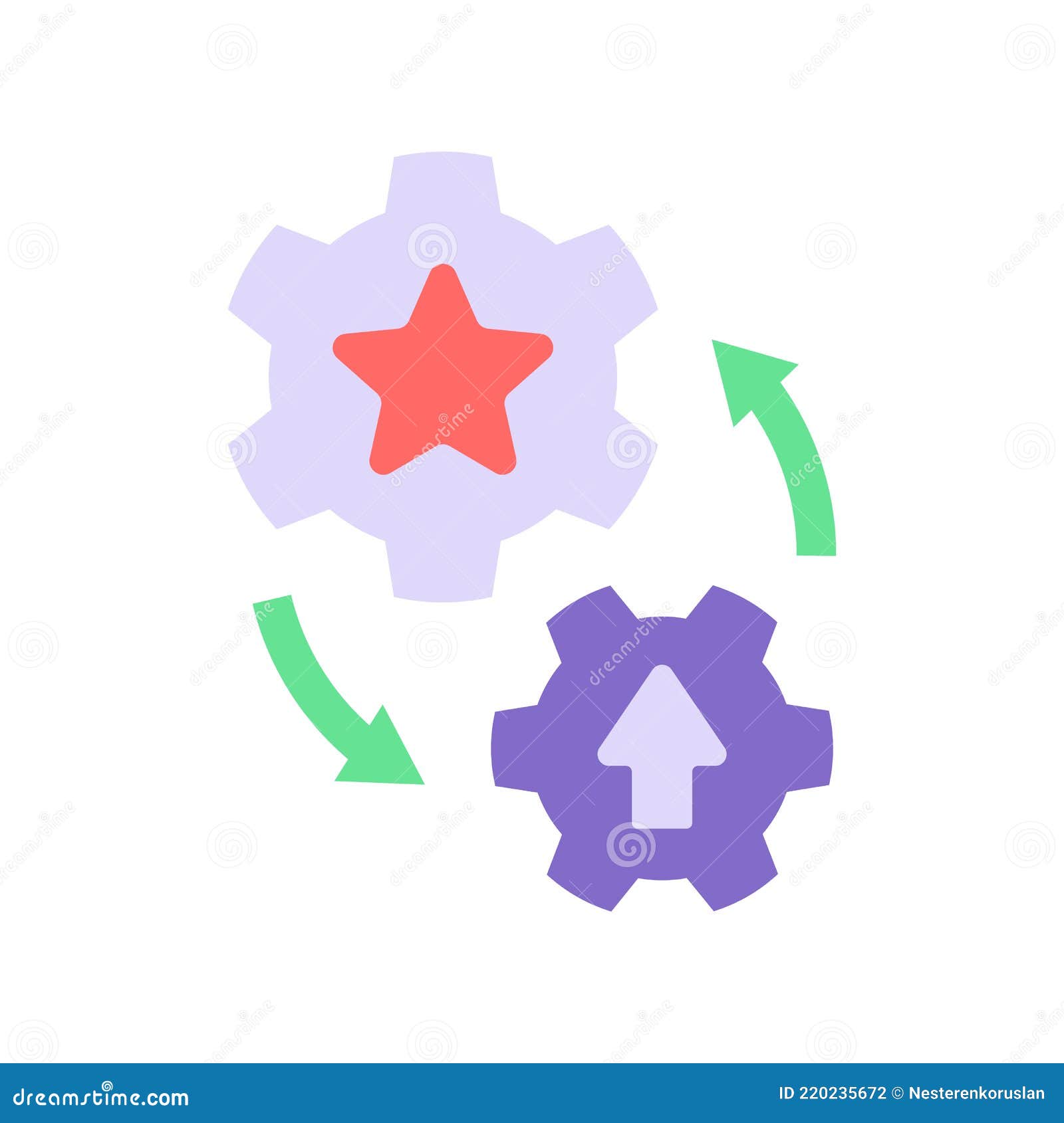 Progress in Development Vector Flat Color Icon Stock Vector ...