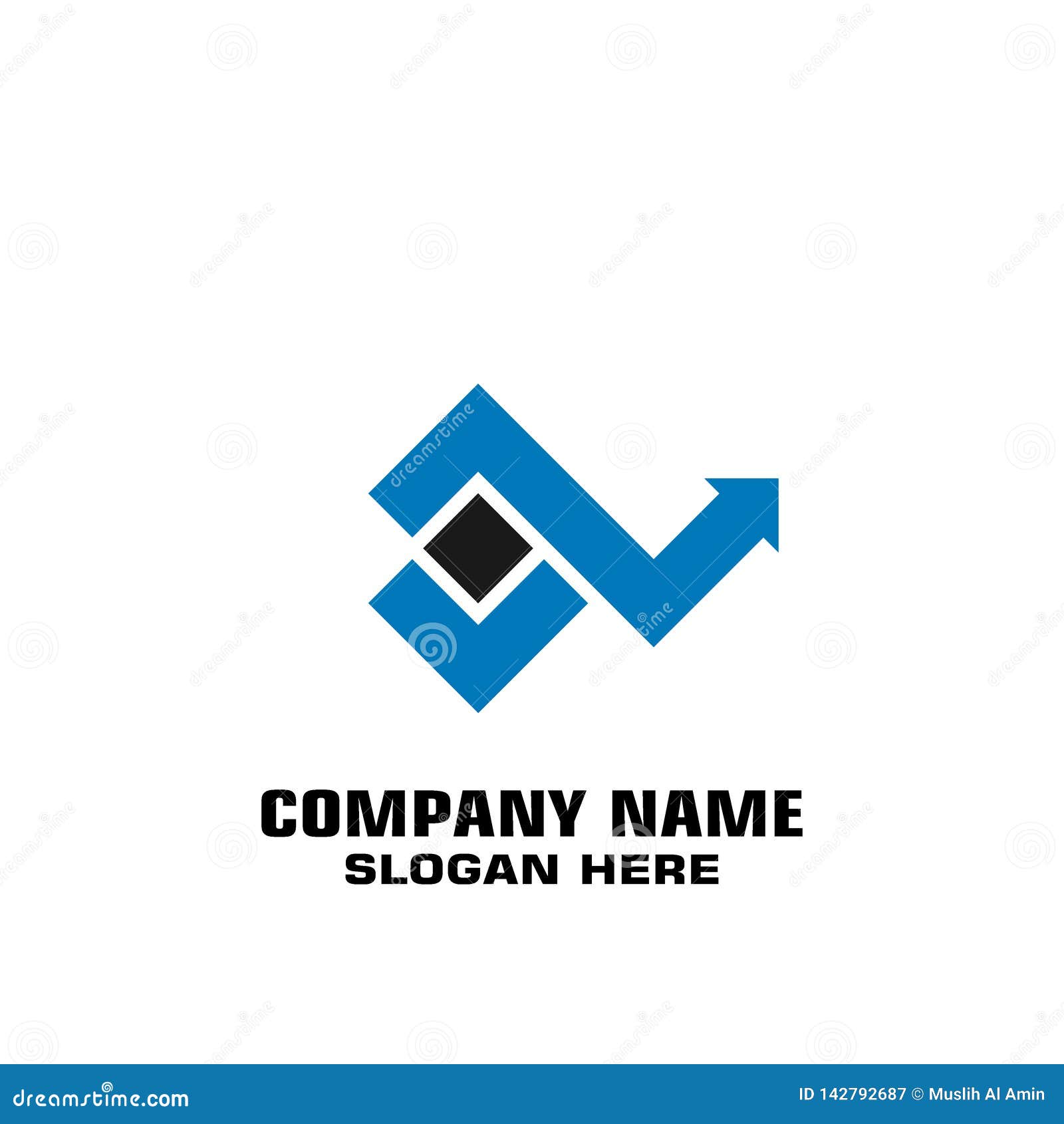 Progress Graphic Logo Template Stock Vector - Illustration of modern ...