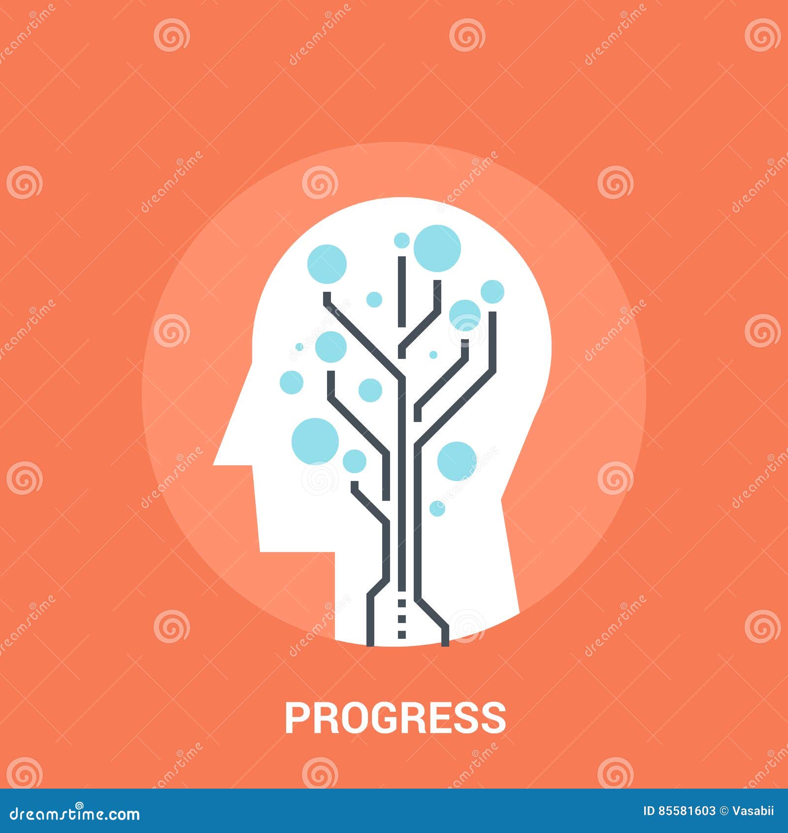 Progress icon concept stock vector. Illustration of management - 85581603