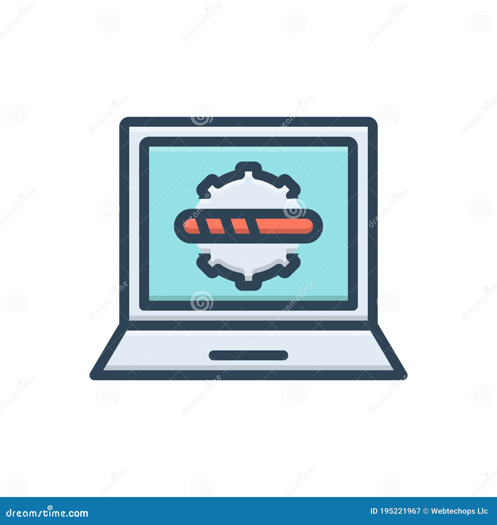 Color Illustration Icon for Progress, Progression and Stride Stock ...