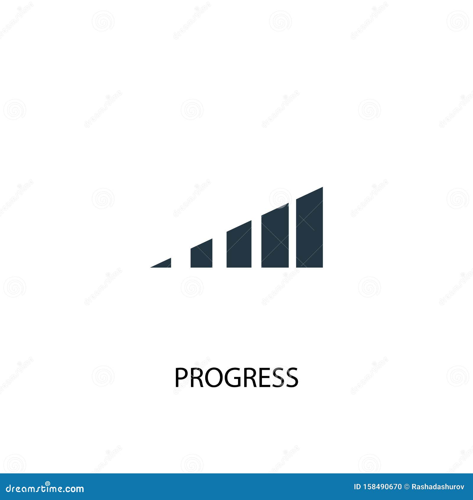 Progress Icon. Simple Element Stock Vector - Illustration of icon ...