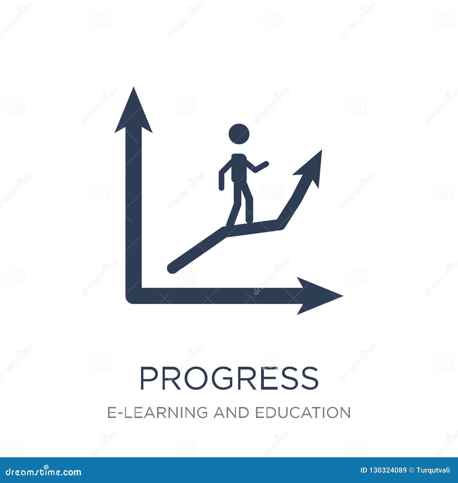 Progress Icon. Trendy Flat Vector Progress Icon on White Background ...