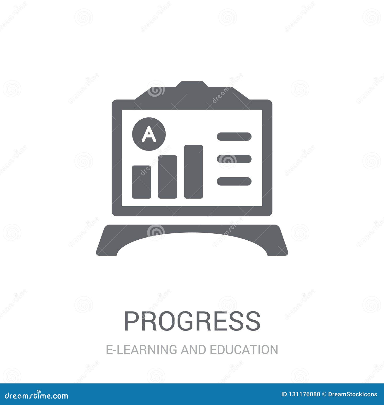 Progress Icon. Trendy Progress Logo Concept on White Background Stock ...