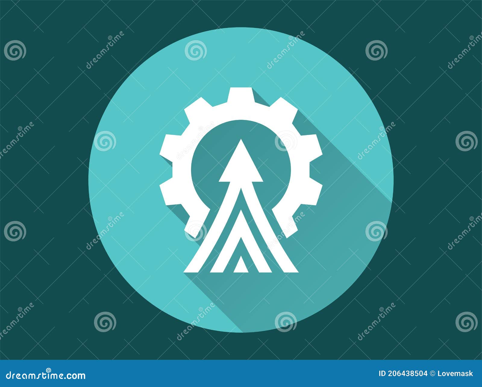 Progress Icon. Vector Illustration. Symbol of Rationalization. Stock ...