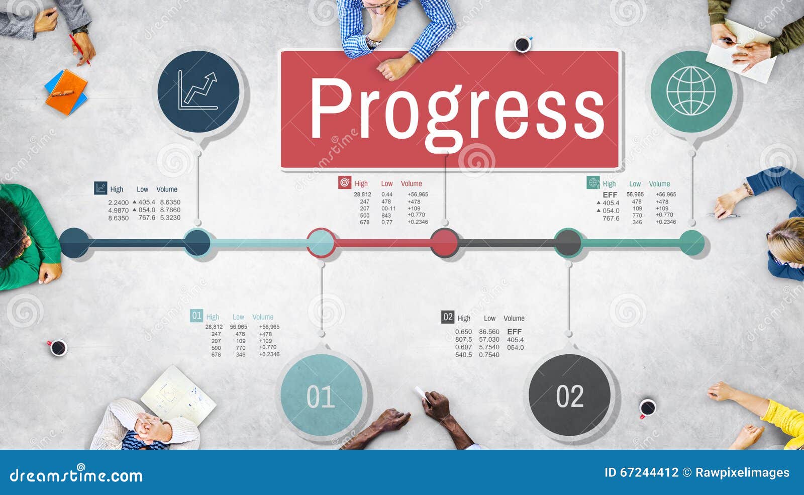 Progress Improvement Investment Mission Develoment Concept Stock Photo ...
