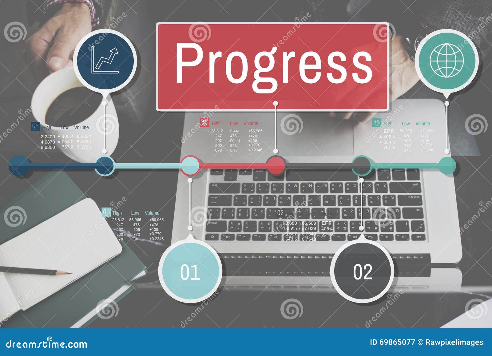 Progress Improvement Investment Mission Develoment Concept Stock Image ...