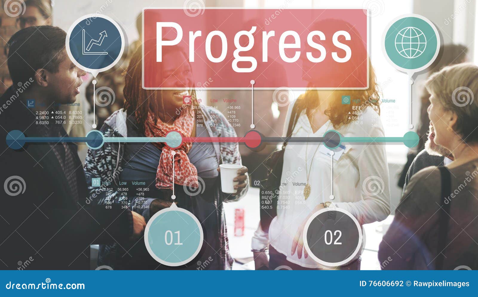 Progress Improvement Investment Mission Develoment Concept Stock Photo ...