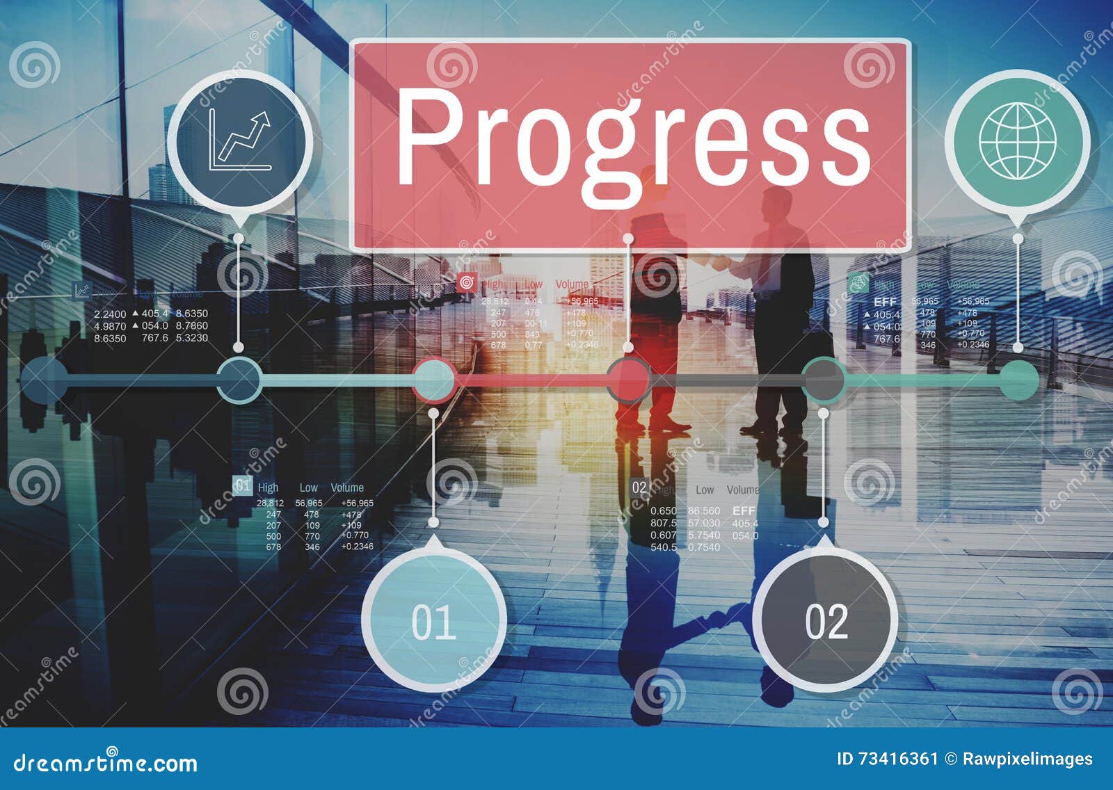 Progress Improvement Investment Mission Development Concept Stock Image ...
