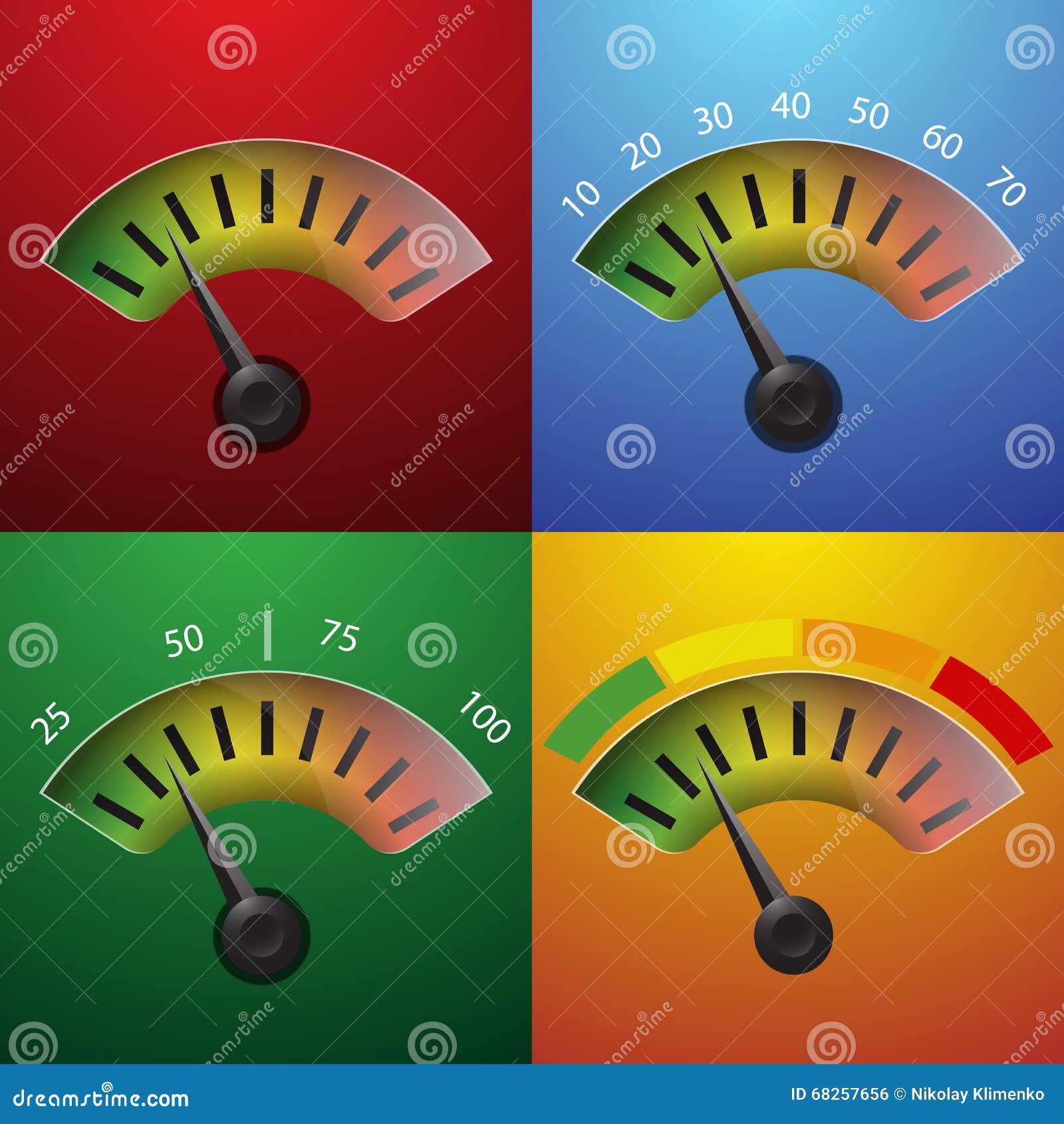 Progress Indicator with Percentage Illustration Eps 10 Se Stock Vector ...