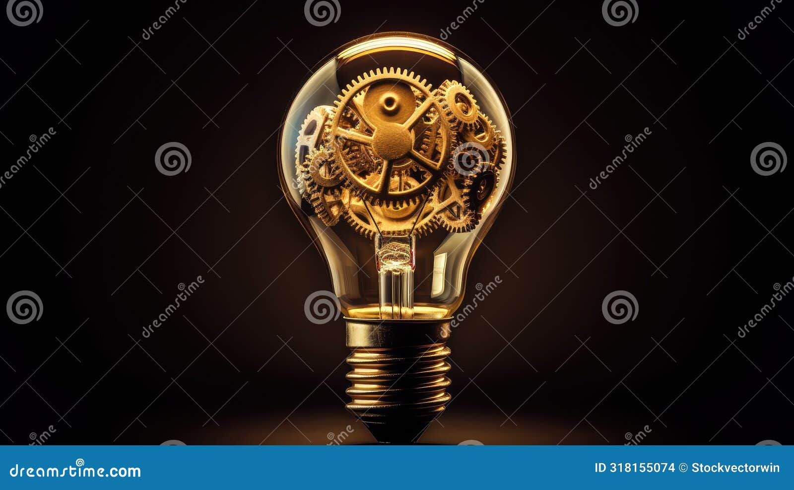 Progress Light Bulb Concept Stock Illustration - Illustration of design ...