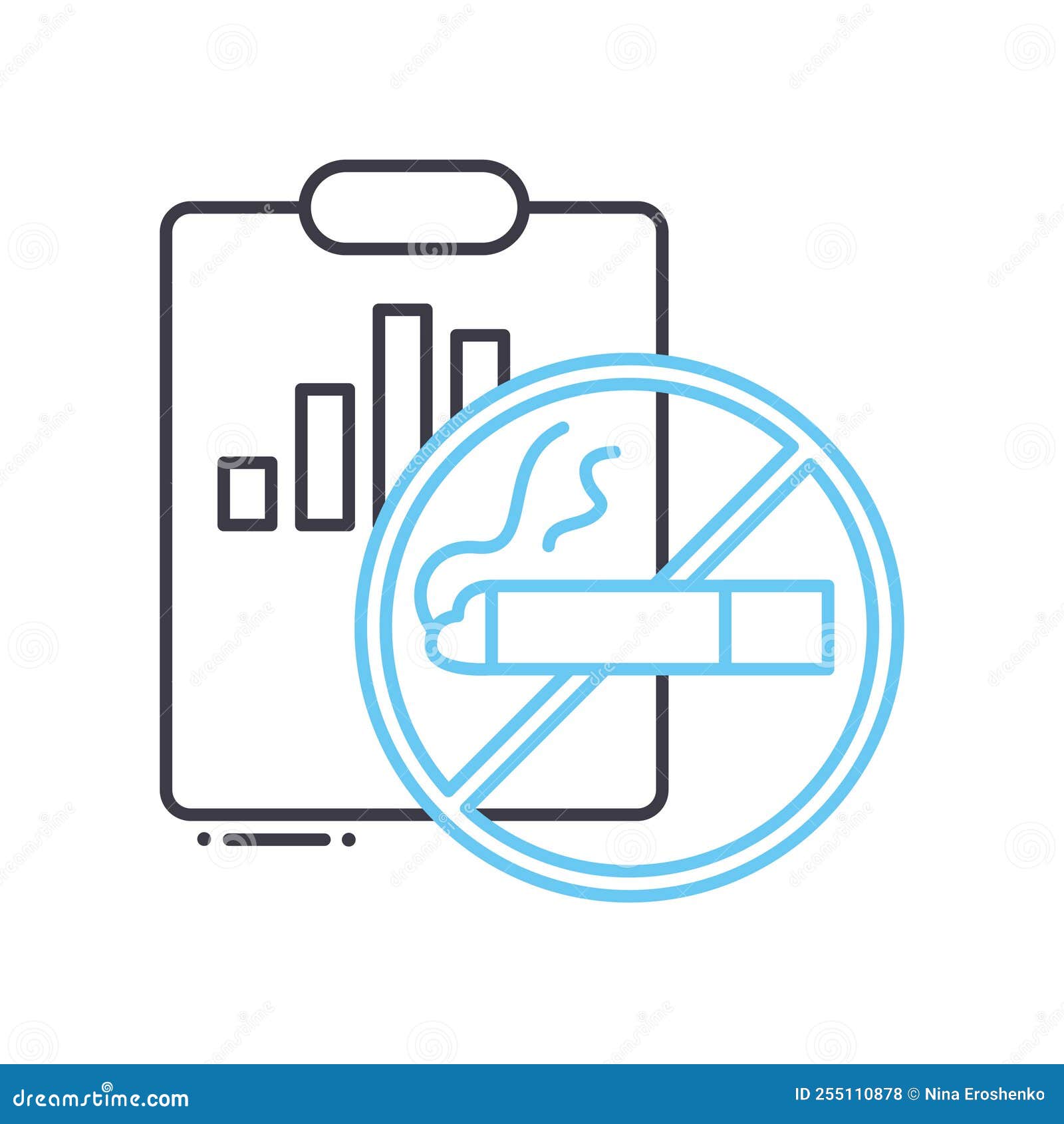 Progress Line Icon, Outline Symbol, Vector Illustration, Concept Sign ...