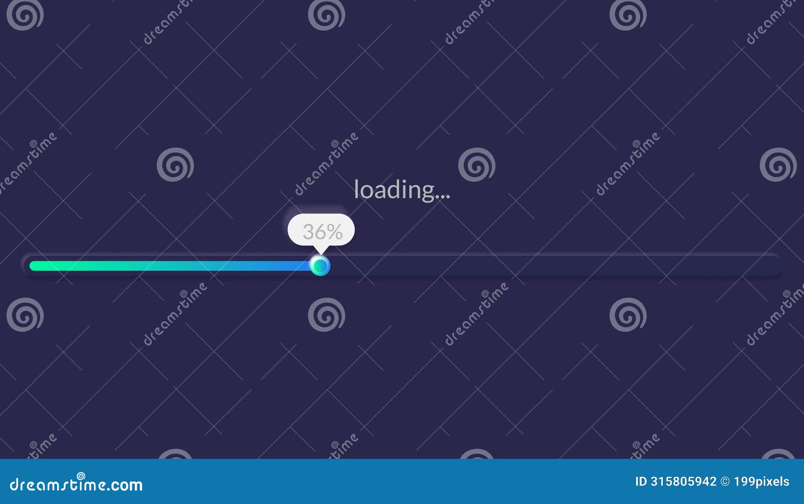 Progress Load Bar. Indicator of Status Download. Graphic Icons of ...