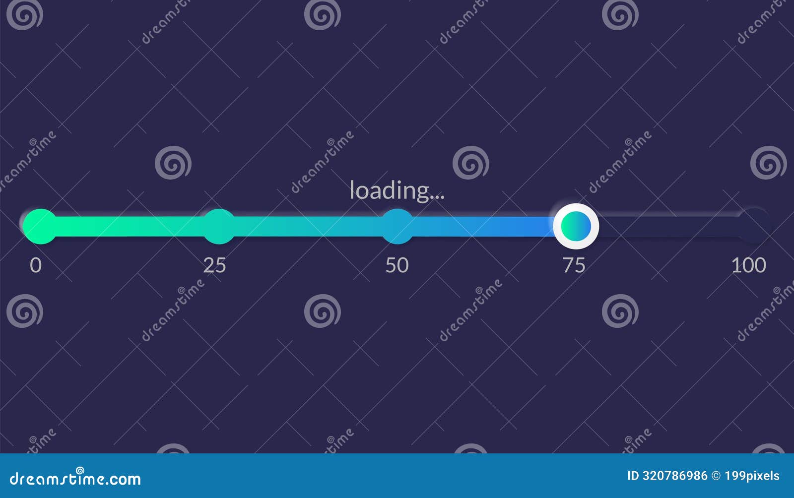 Progress Load Bar. Indicator of Status Download. Graphic Icons of ...