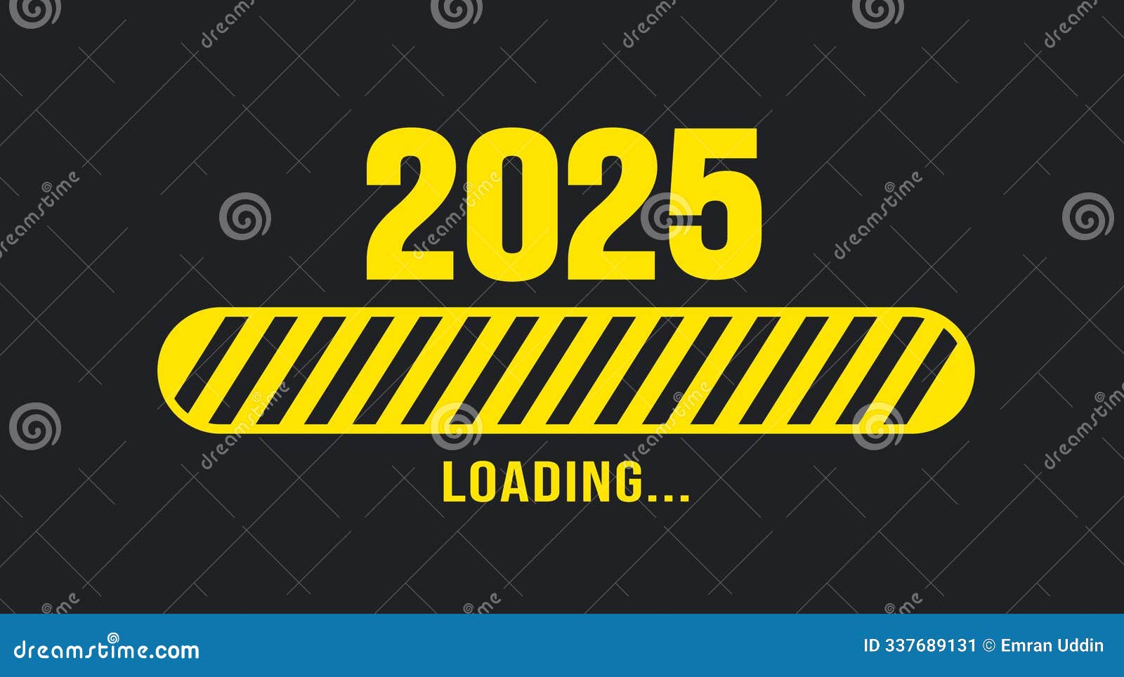 2025 Progress Loading Bar Background Or Banner Design Template. Happy ...