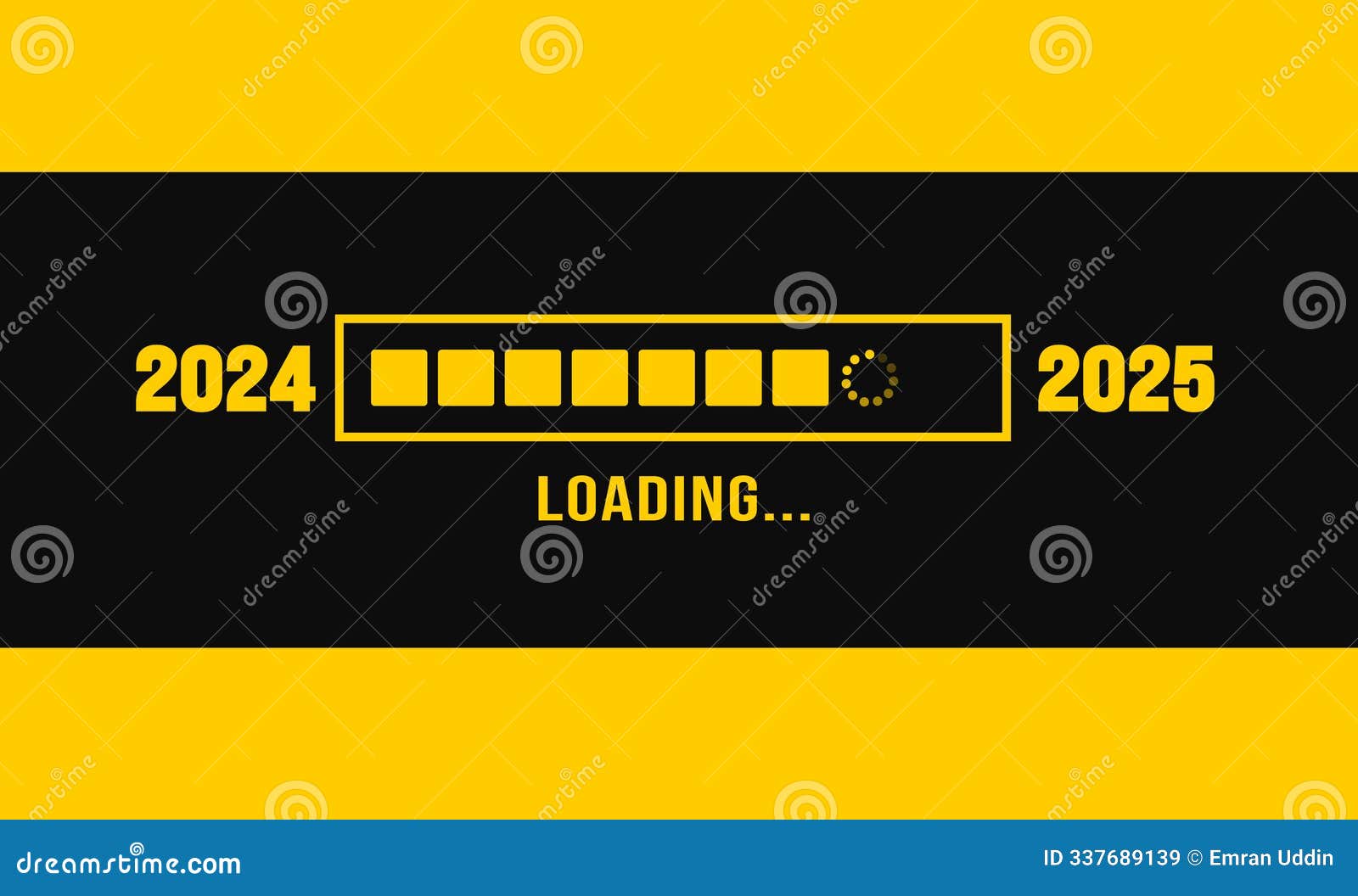 2025 Progress Loading Bar Background Or Banner Design Template. Happy ...