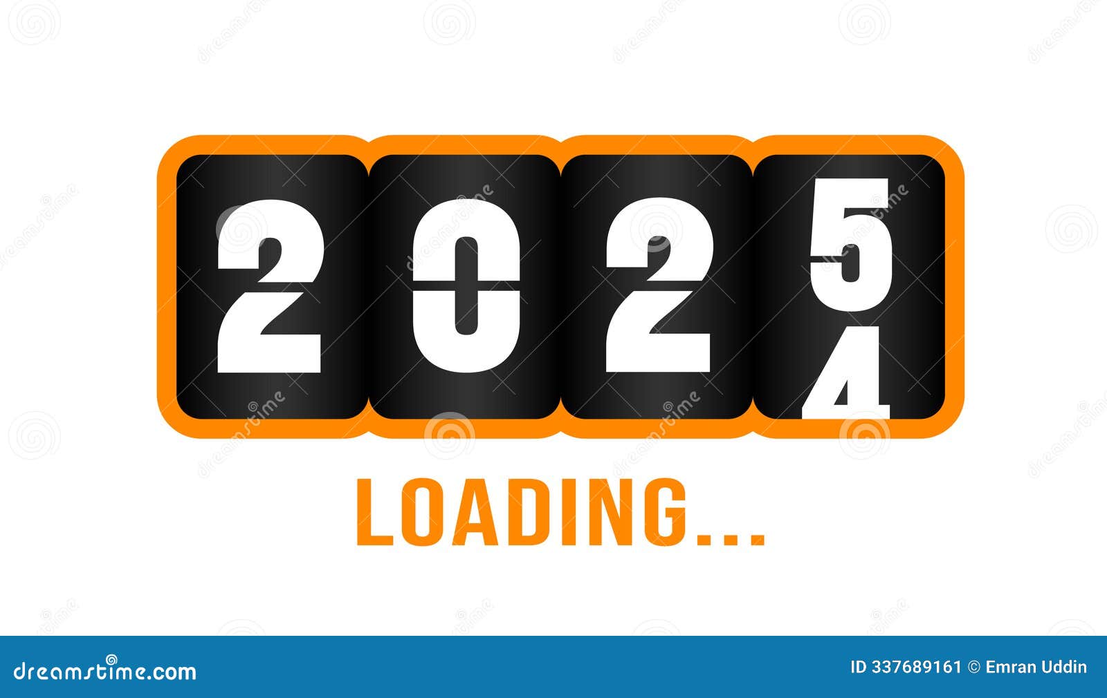 2025 Progress Loading Bar Background Or Banner Design Template. Happy ...