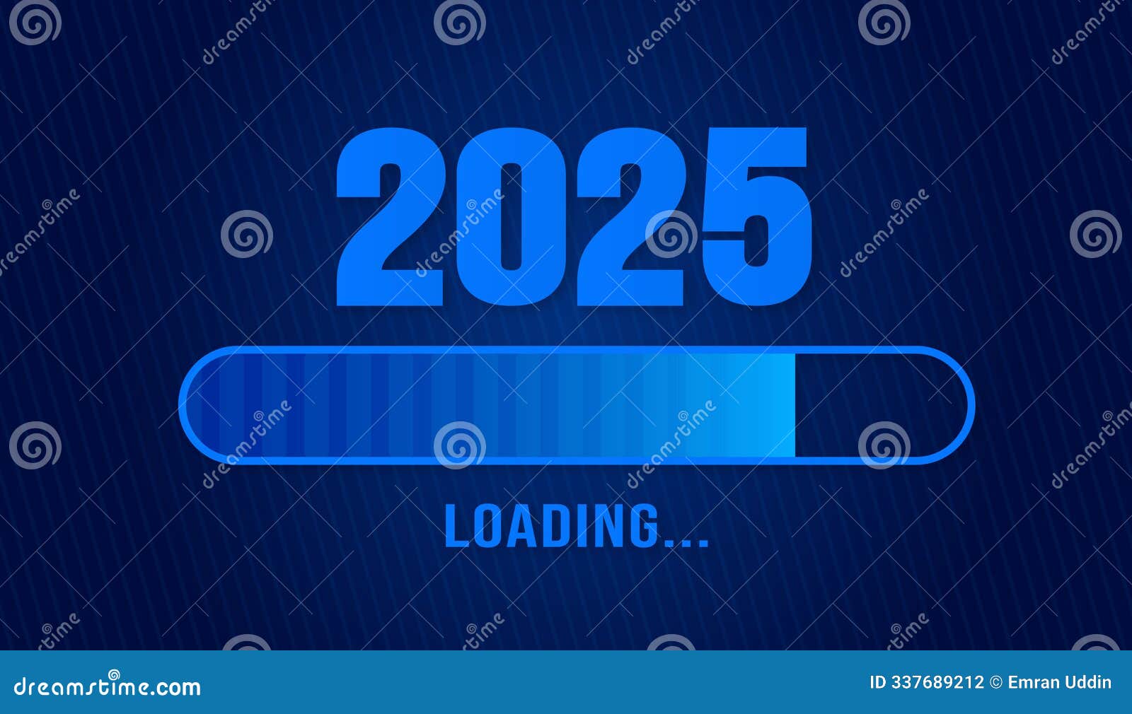 2025 Progress Loading Bar Background Or Banner Design Template. Happy ...