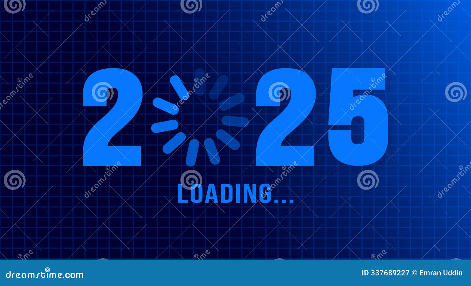 2025 Progress Loading Bar Background Or Banner Design Template. Happy ...