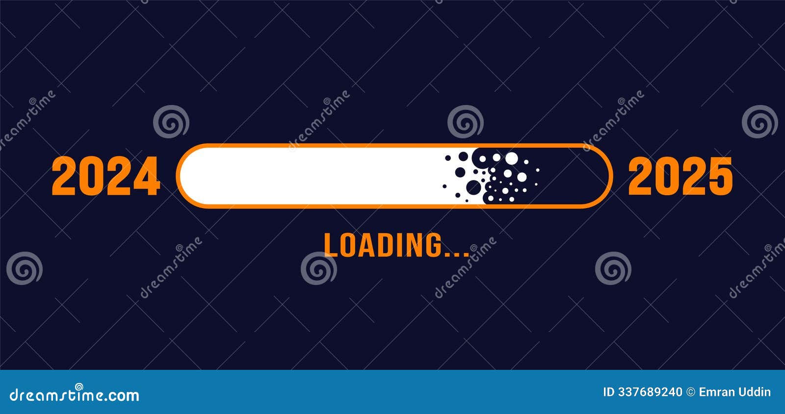 2025 Progress Loading Bar Background Or Banner Design Template. Happy ...