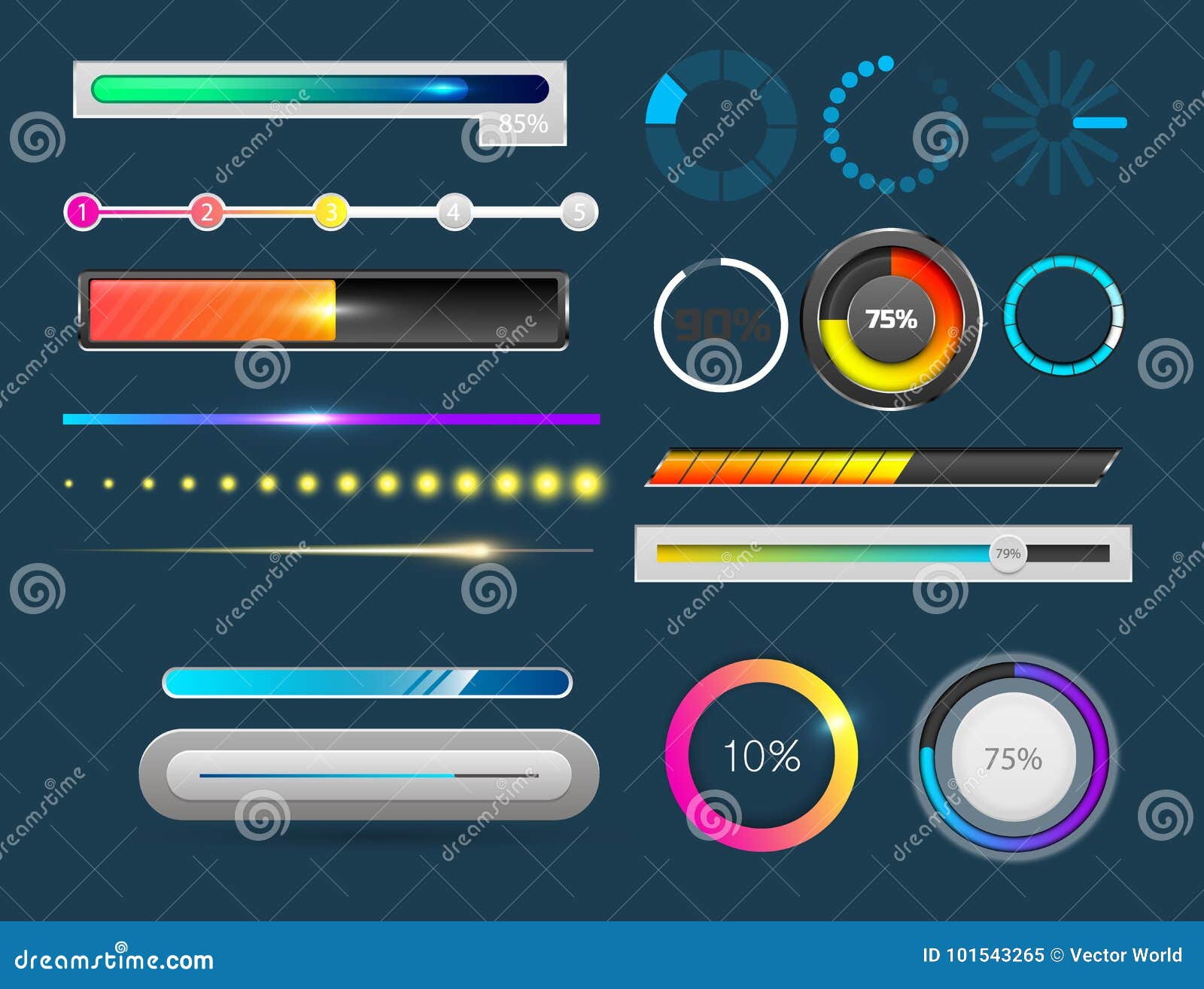Progress Loading Bar Indicators Download Progress Ui-ux Web Interface ... Progress Loading Bar Indicators Download Progress Ui-ux Web Interface ...