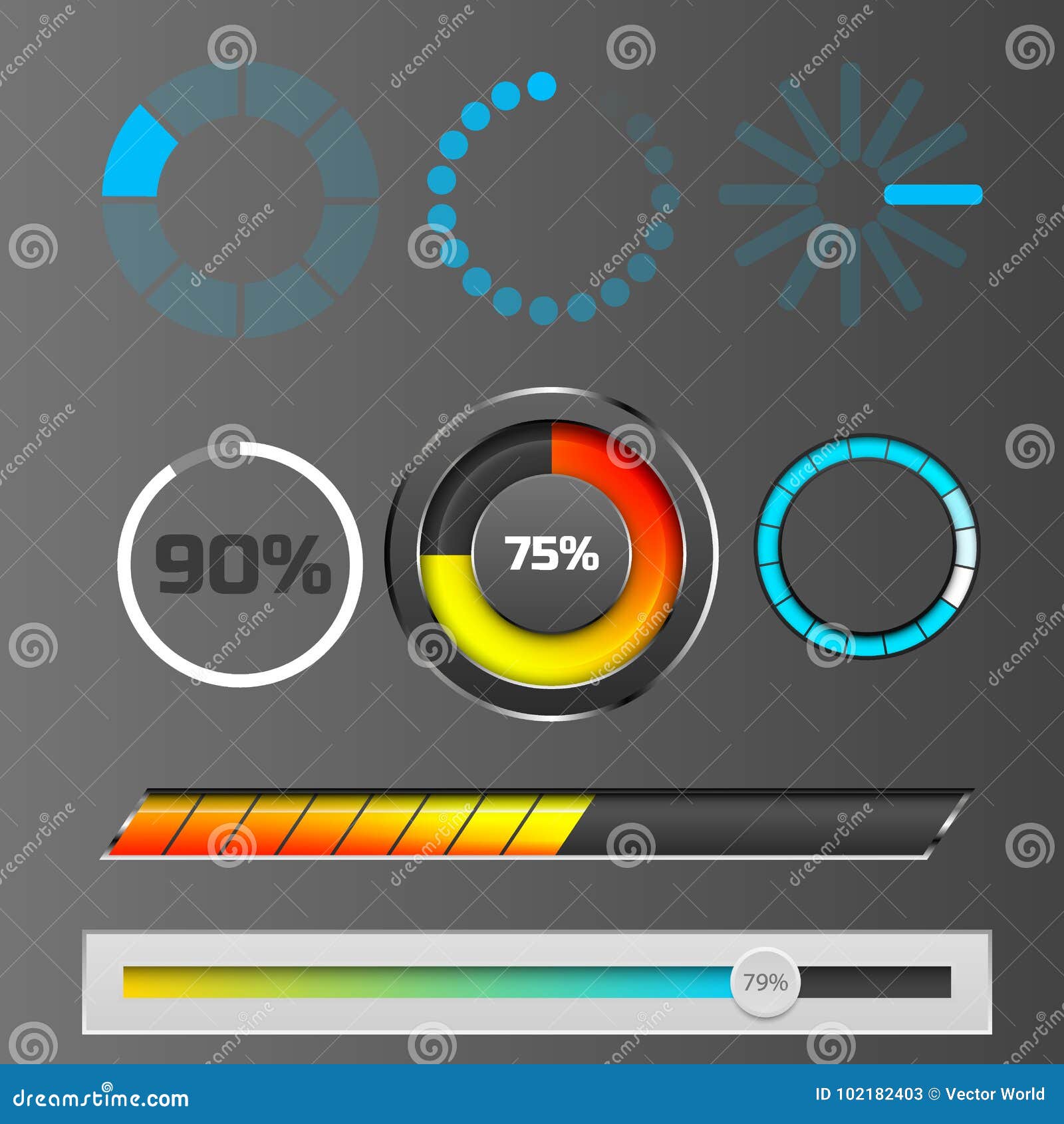 Progress Loading Bar Indicators Download Progress Ui-ux Web Interface ... Progress Loading Bar Indicators Download Progress Ui-ux Web Interface ...