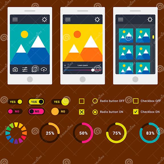 Progress Loading Bar Indicators Download Progress Ui-ux Web Interface ...