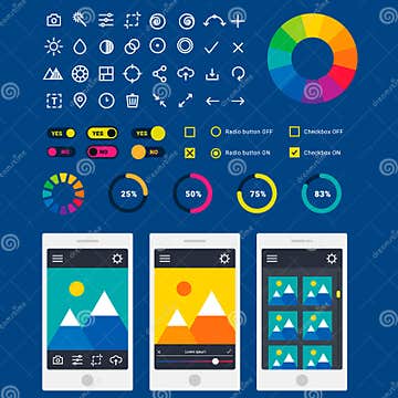 Progress Loading Bar Indicators Download Progress Ui-ux Web Interface Design Template File ...