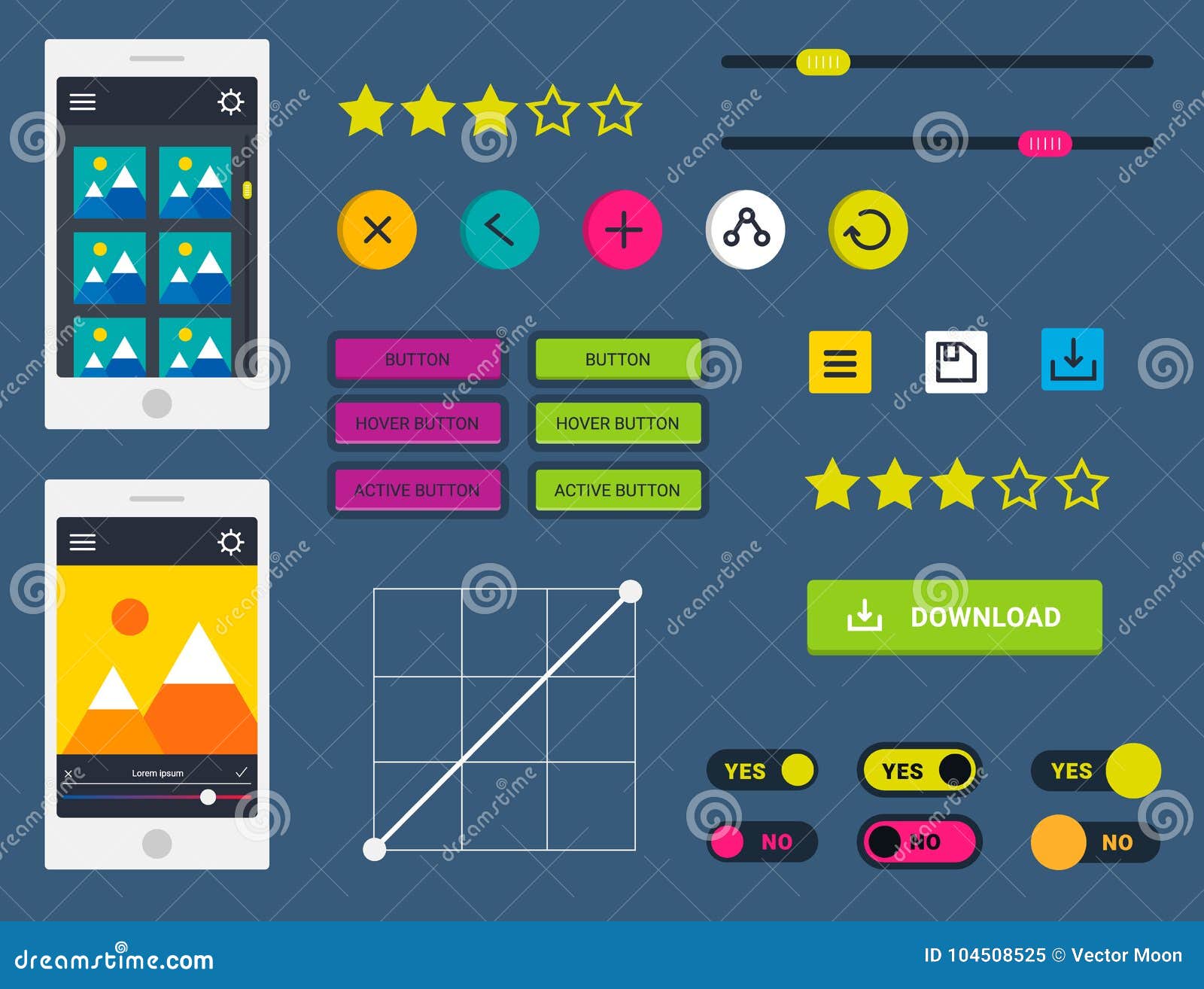 Progress Loading Bar Indicators Download Progress Ui-ux Web Interface ...