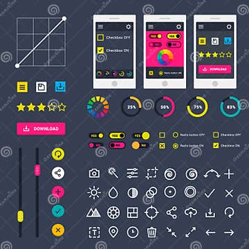 Progress Loading Bar Indicators Download Progress Ui-ux Web Interface ...