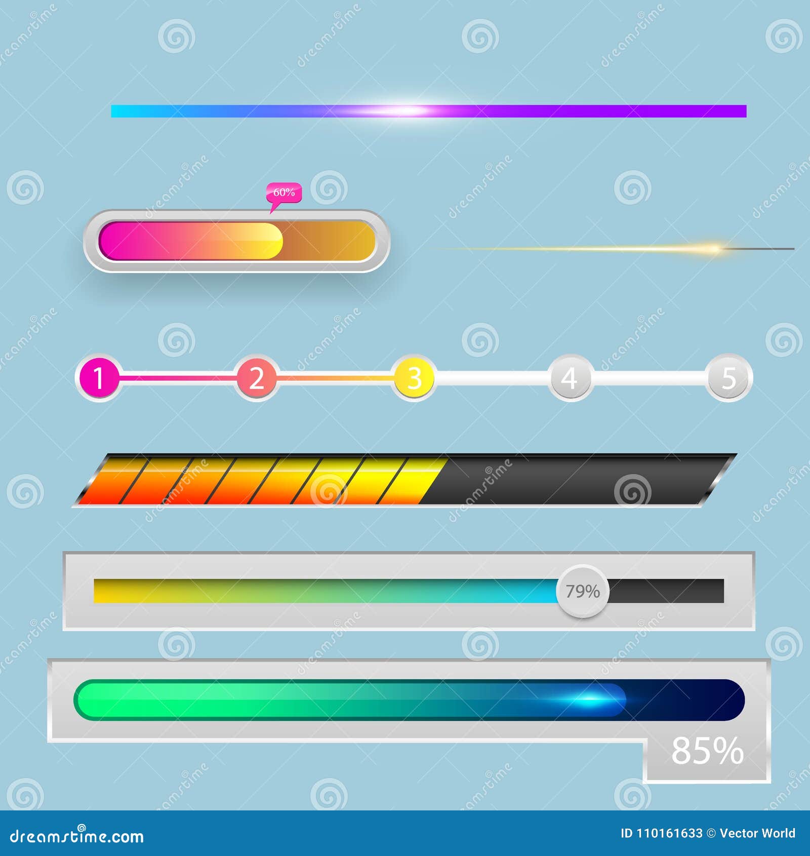 Progress Loading Bar Indicators Download Progress Ui-ux Web Interface ... Progress Loading Bar Indicators Download Progress Ui-ux Web Interface ...