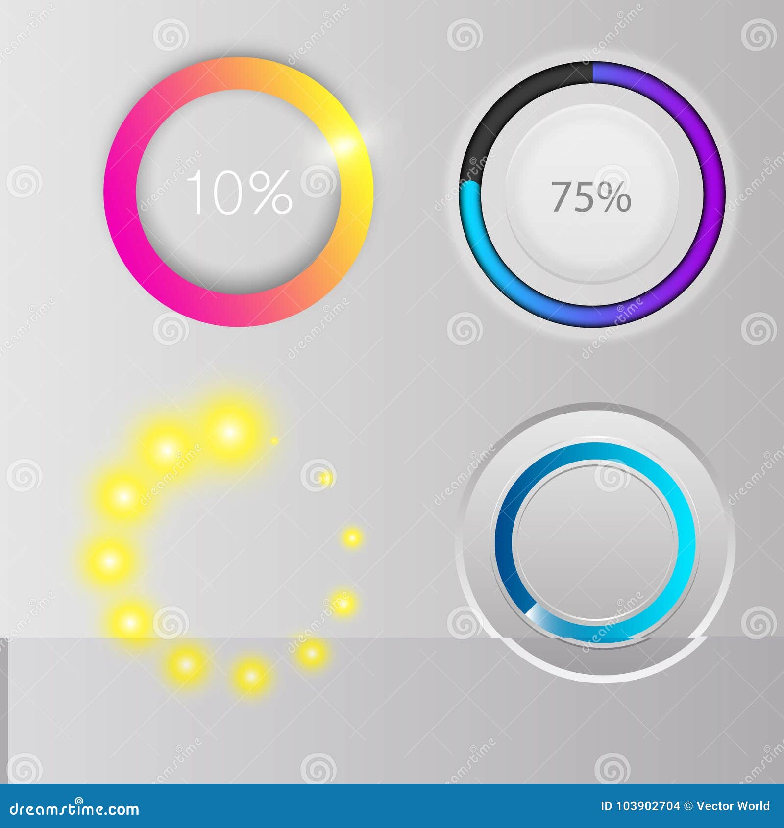 Progress Loading Bar Indicators Download Progress Ui Ux Web Interface Design Template File