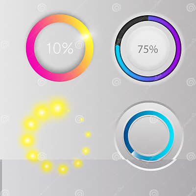 Progress Loading Bar Indicators Download Progress Ui-ux Web Interface ...