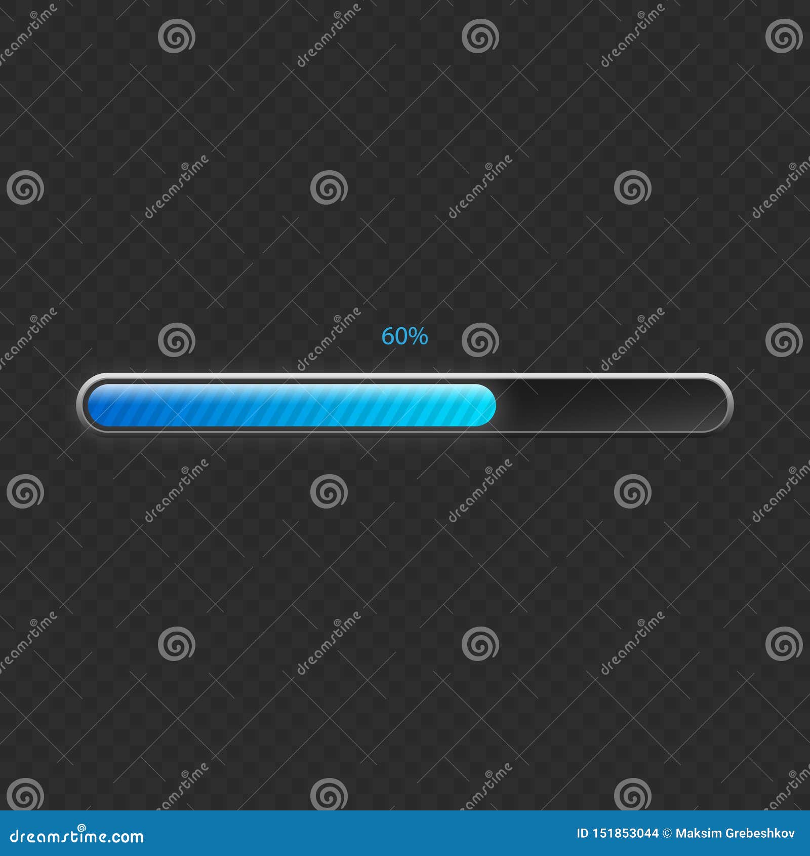 Progress loading bar stock illustration. Illustration of isolated ...