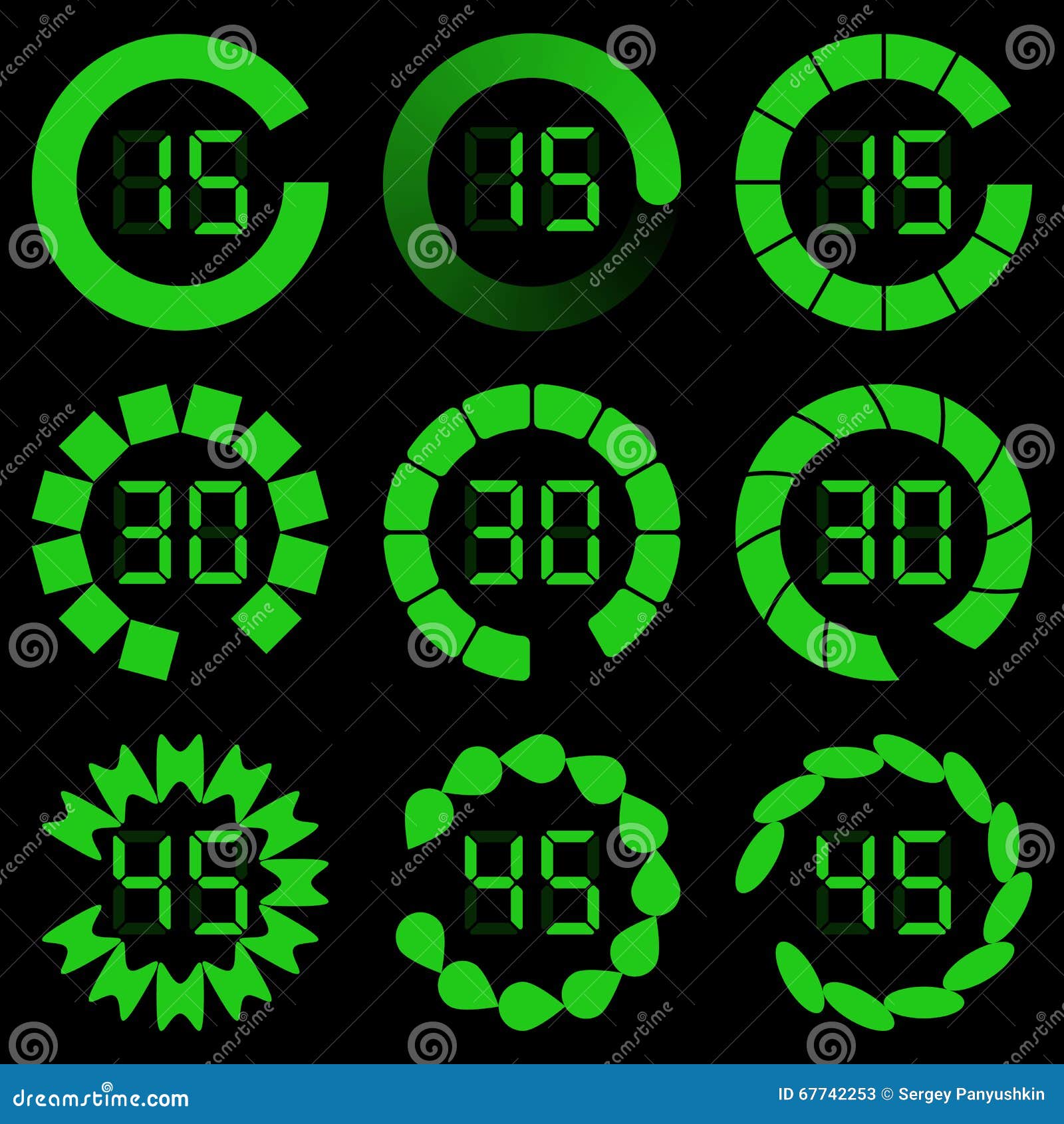 Progress Loading Bar. Set of Indicators Stock Vector - Illustration of ... Progress Loading Bar. Set of Indicators Stock Vector - Illustration of ...