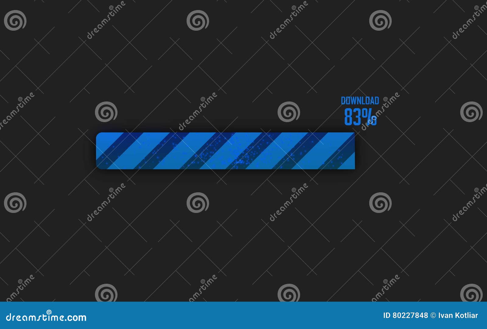 Progress Loading Bar UI Indicator. Stock Footage - Video of computer, interface: 80227848