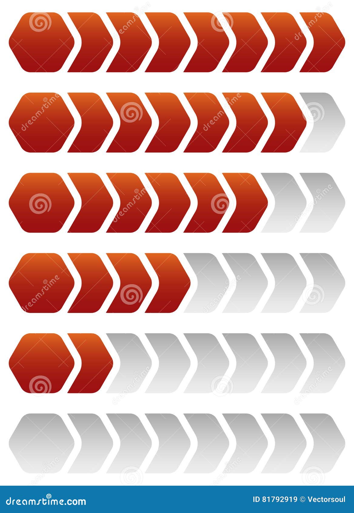 Progress, Loading Bars. Geometric Step, Phase Indicators, Meters ...