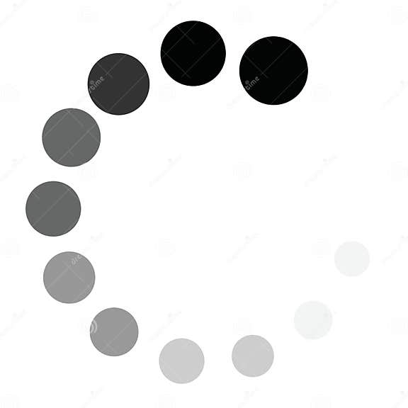 Progress Loading Spinner Icon Perfect for Waiting and Processing Stock ...