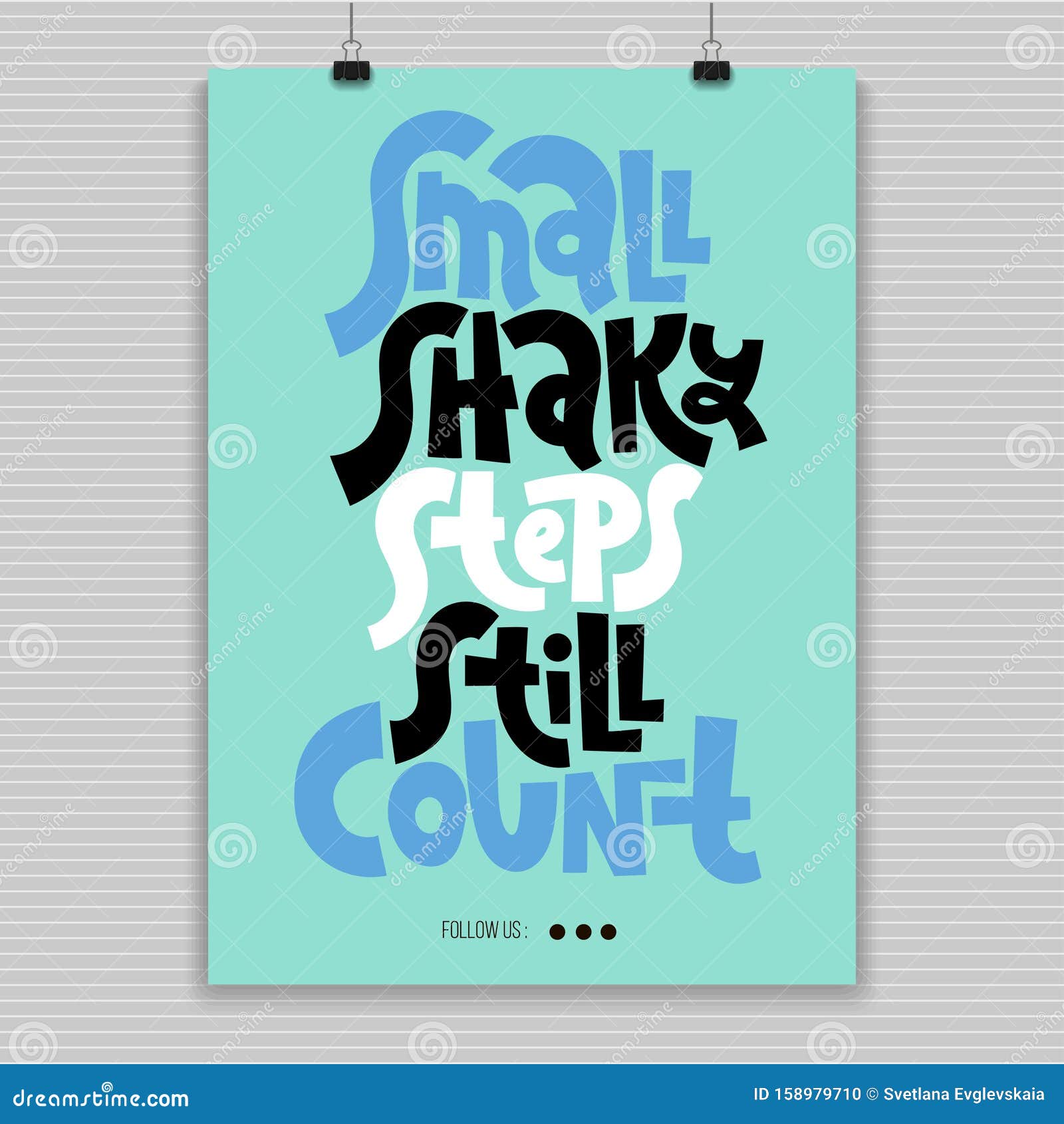 Progress Motivation Lettering Stock Vector - Illustration of element ...