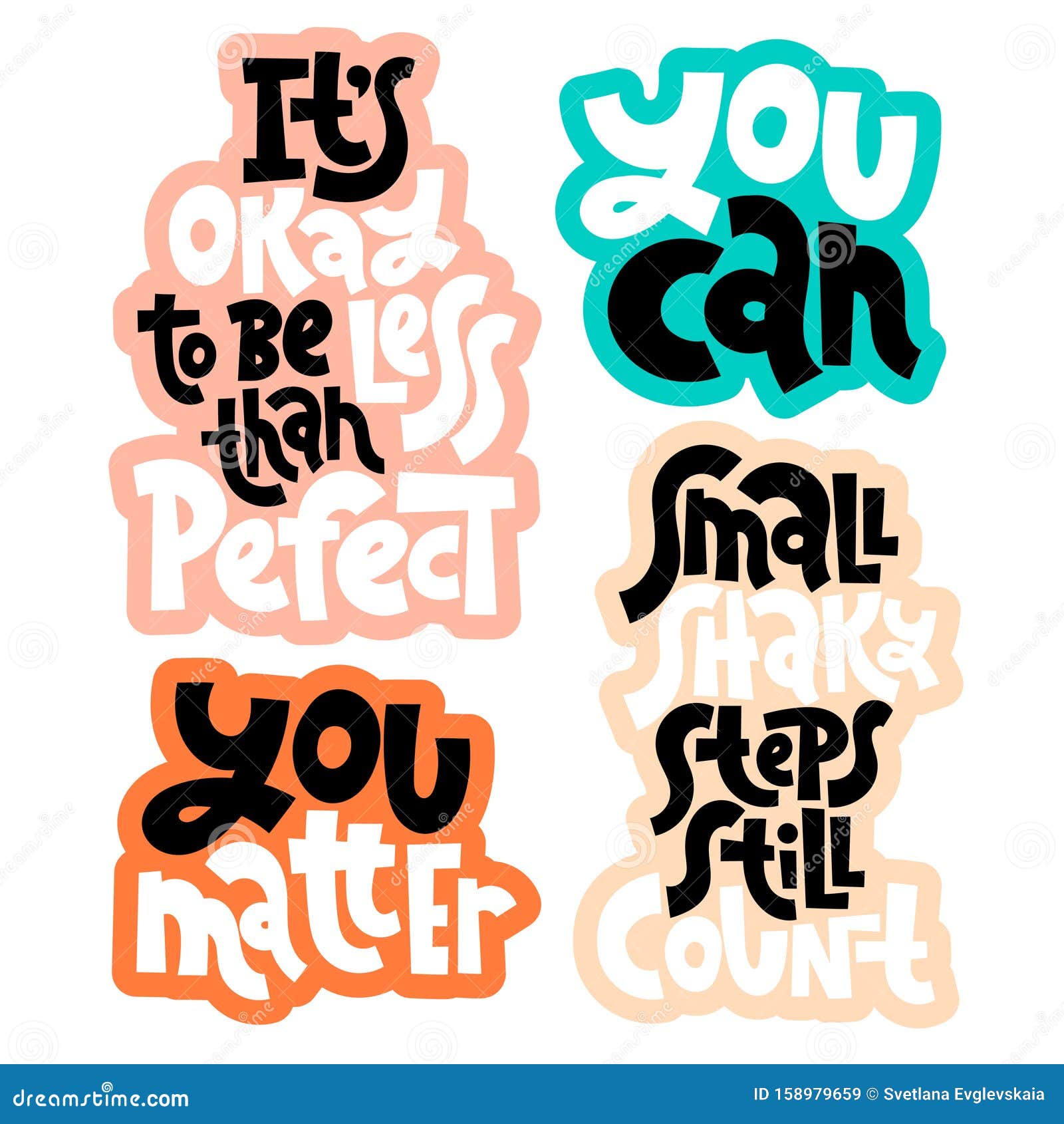 Progress Motivation Lettering Stock Vector - Illustration of ...