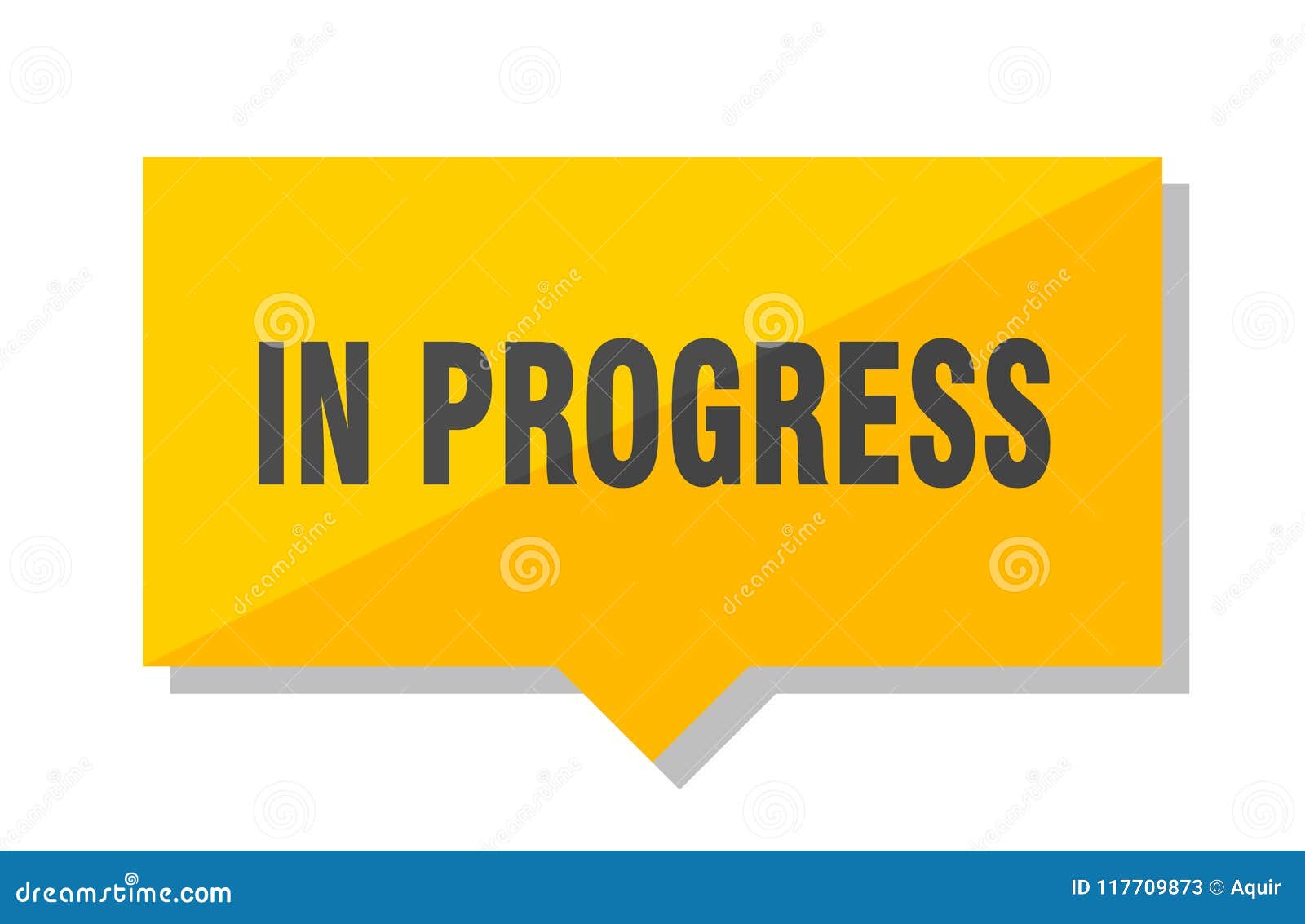 In progress price tag stock vector. Illustration of vector - 117709873