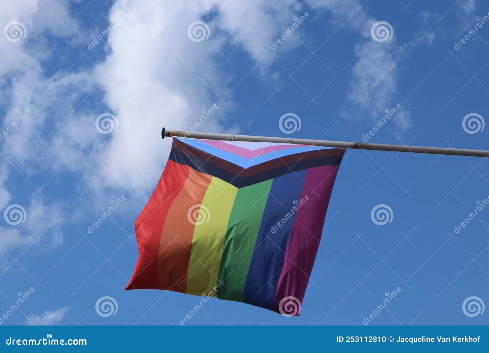 Progress pride flag stock photo. Image of diversity - 253112810