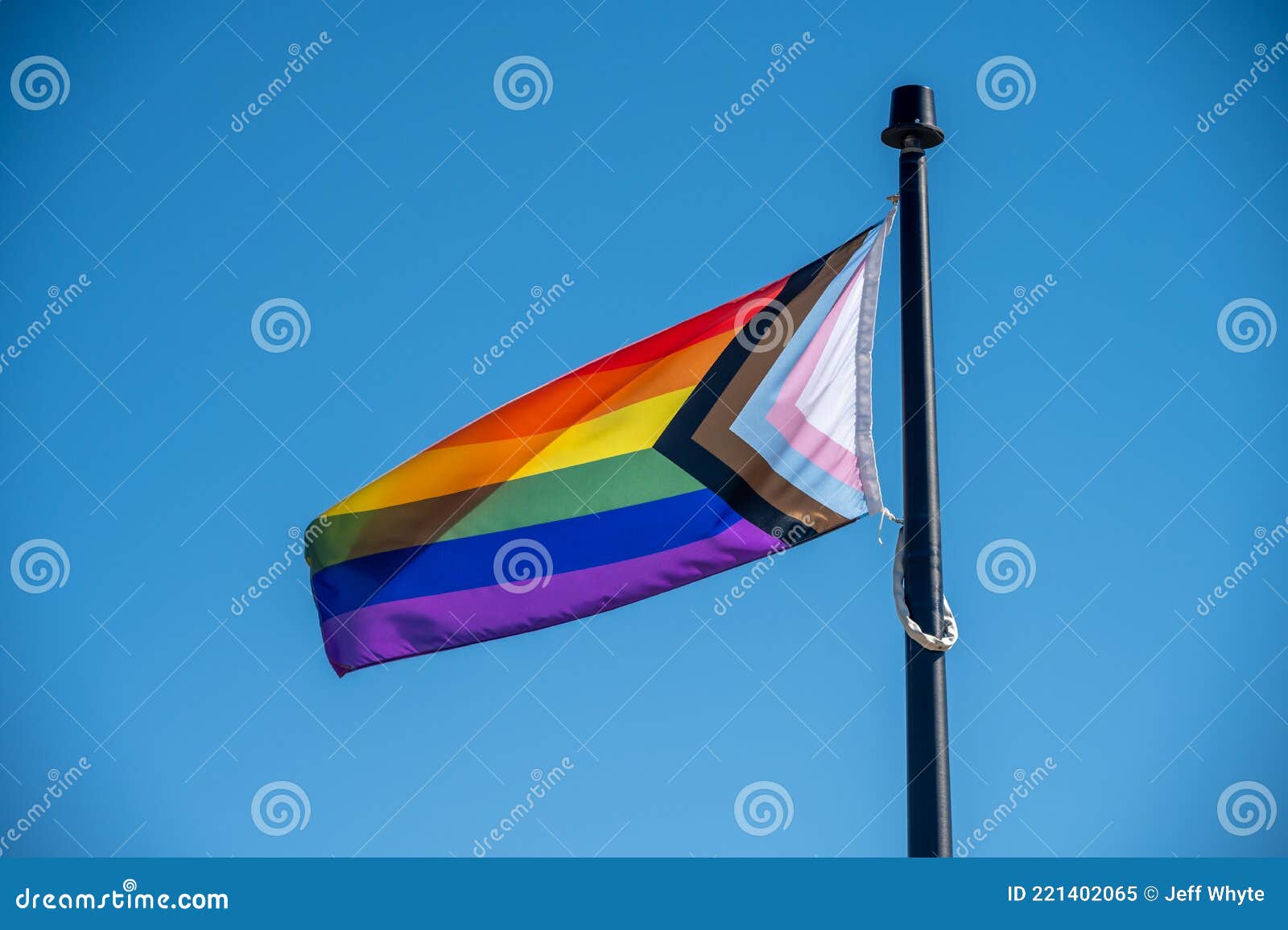Progress Pride Flag stock image. Image of lgbt, design - 221402065