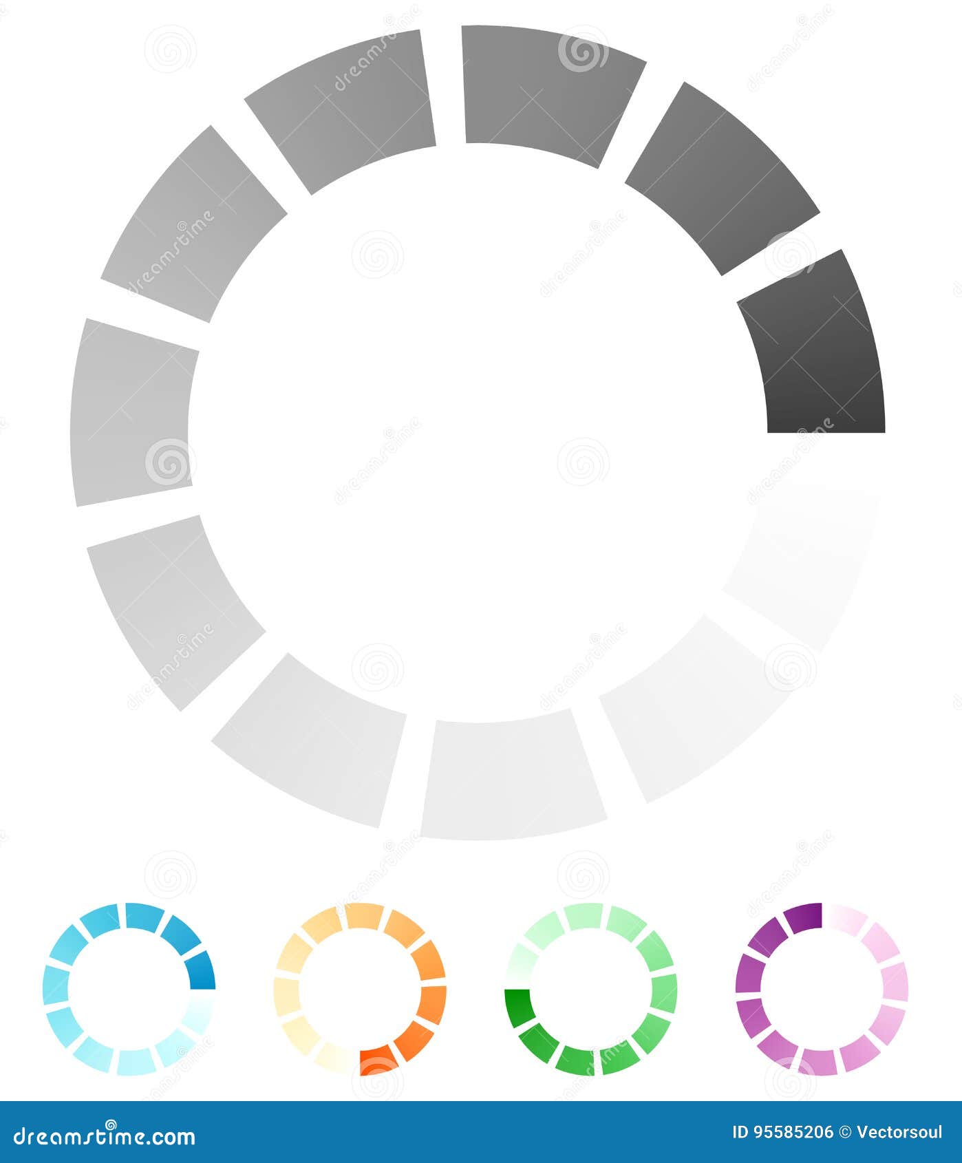 Progress, Process Indicator with 4 Step. Progress Bar, Preloader ...