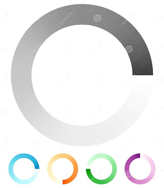 Progress, Process Indicator with 4 Step. Progress Bar, Preloader (buffer) Symbol. Gray Plus 4 ...