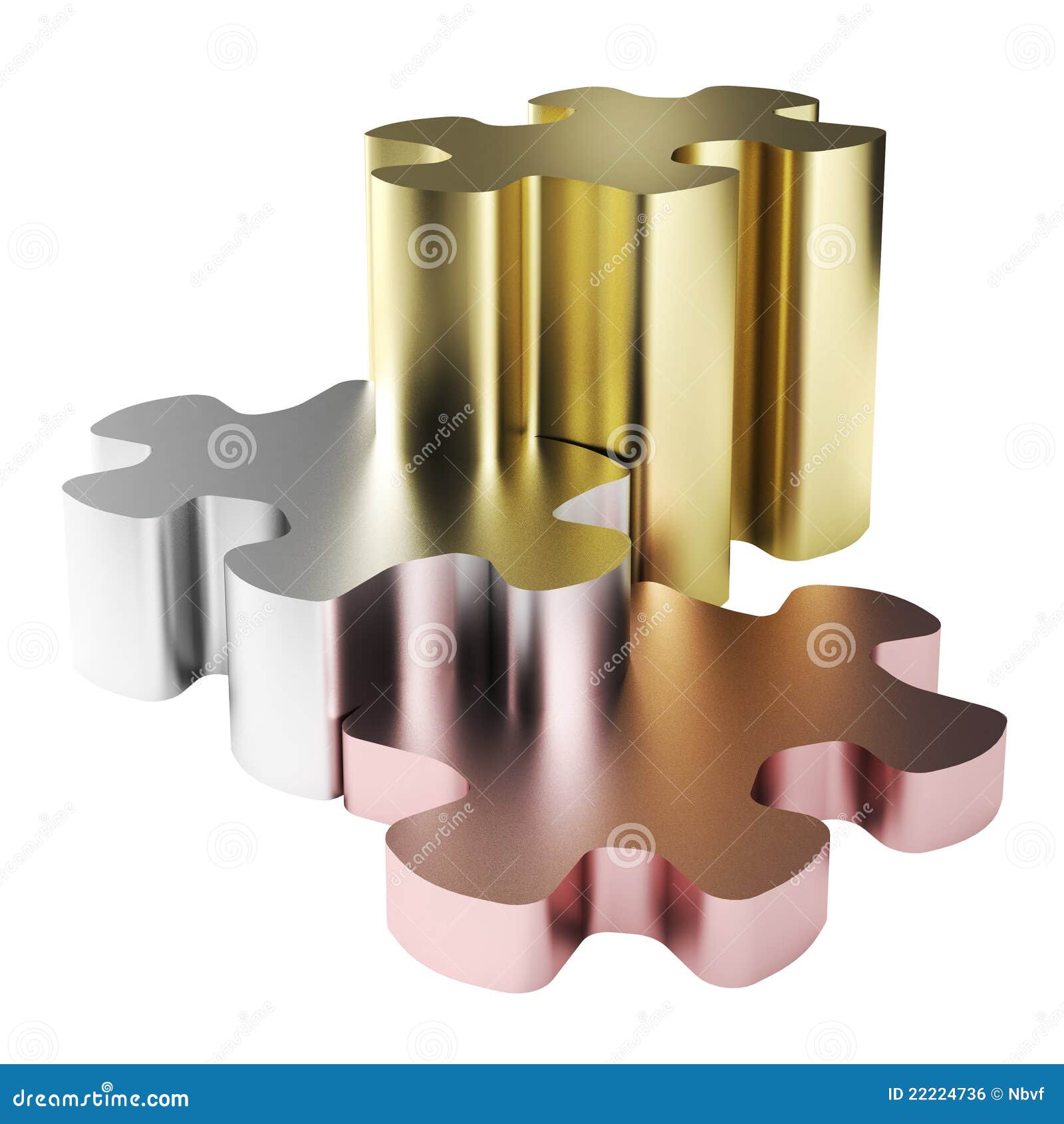 Progress: Puzzle Pieces As a Staircase Stock Illustration ...